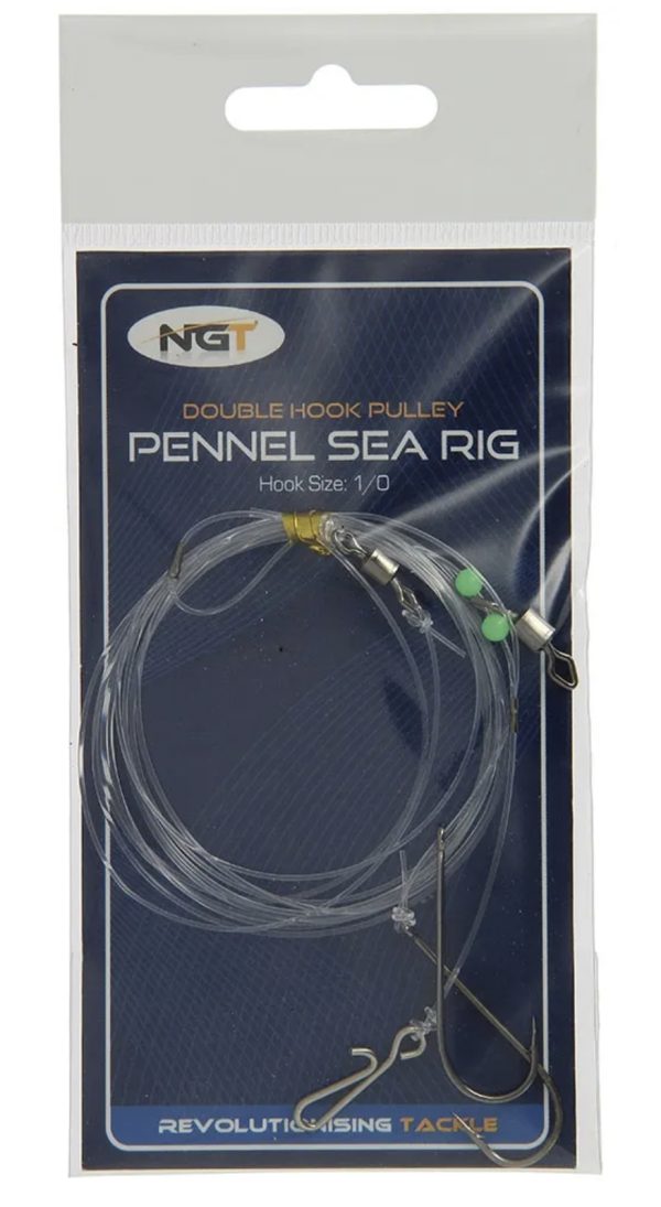 NGT Pennel Sea Rig 1/0 | Double Hook Pulley Pennel Sea Rig