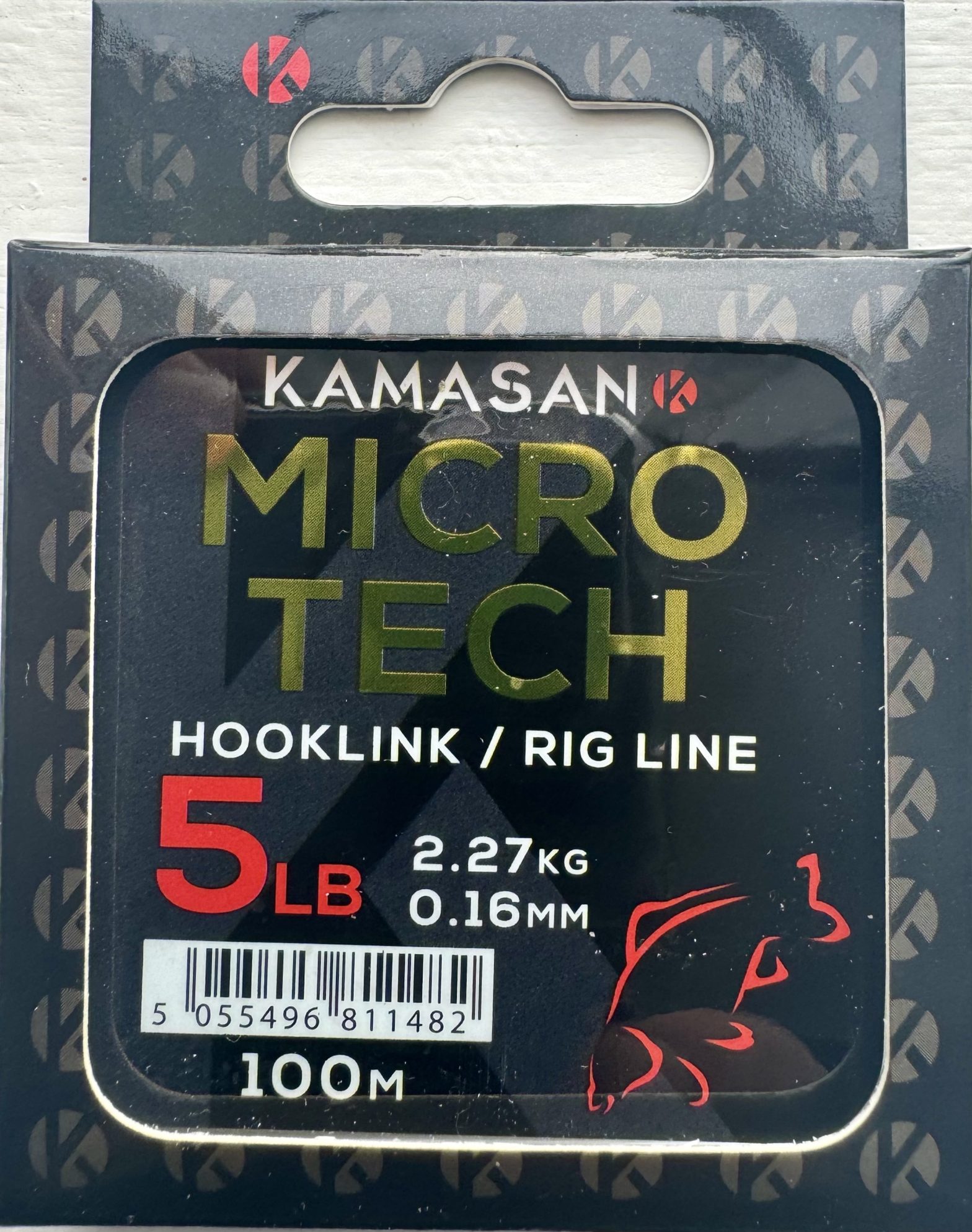 Kamasan Micro Tech 5lb | 100m Spool Hooklink/Rig Line