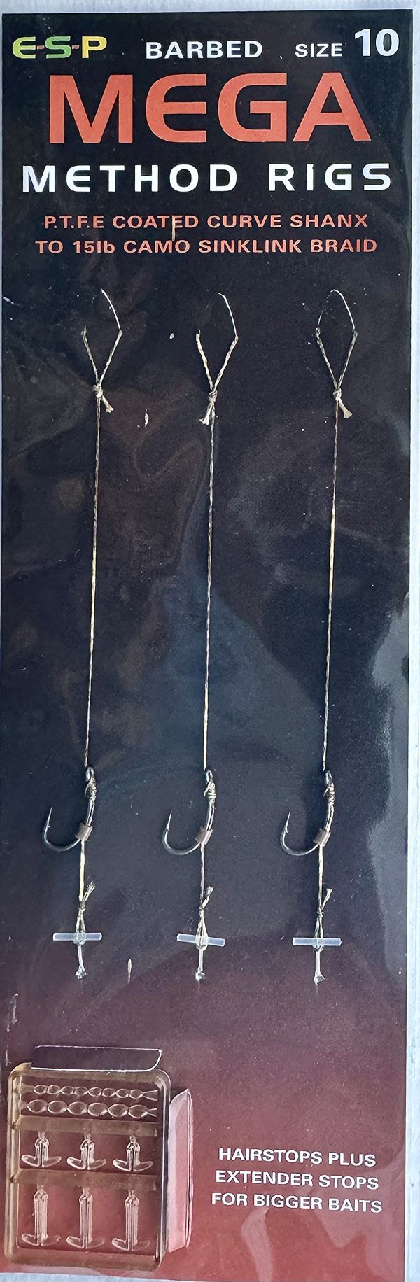 ESP Barbed Size10 3pk | Mega Method Rigs