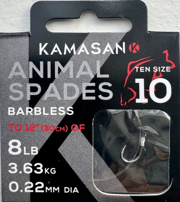 Kamasan HTN Sz10 Barbless | Kamasan Animal Sz10 to 8lb
